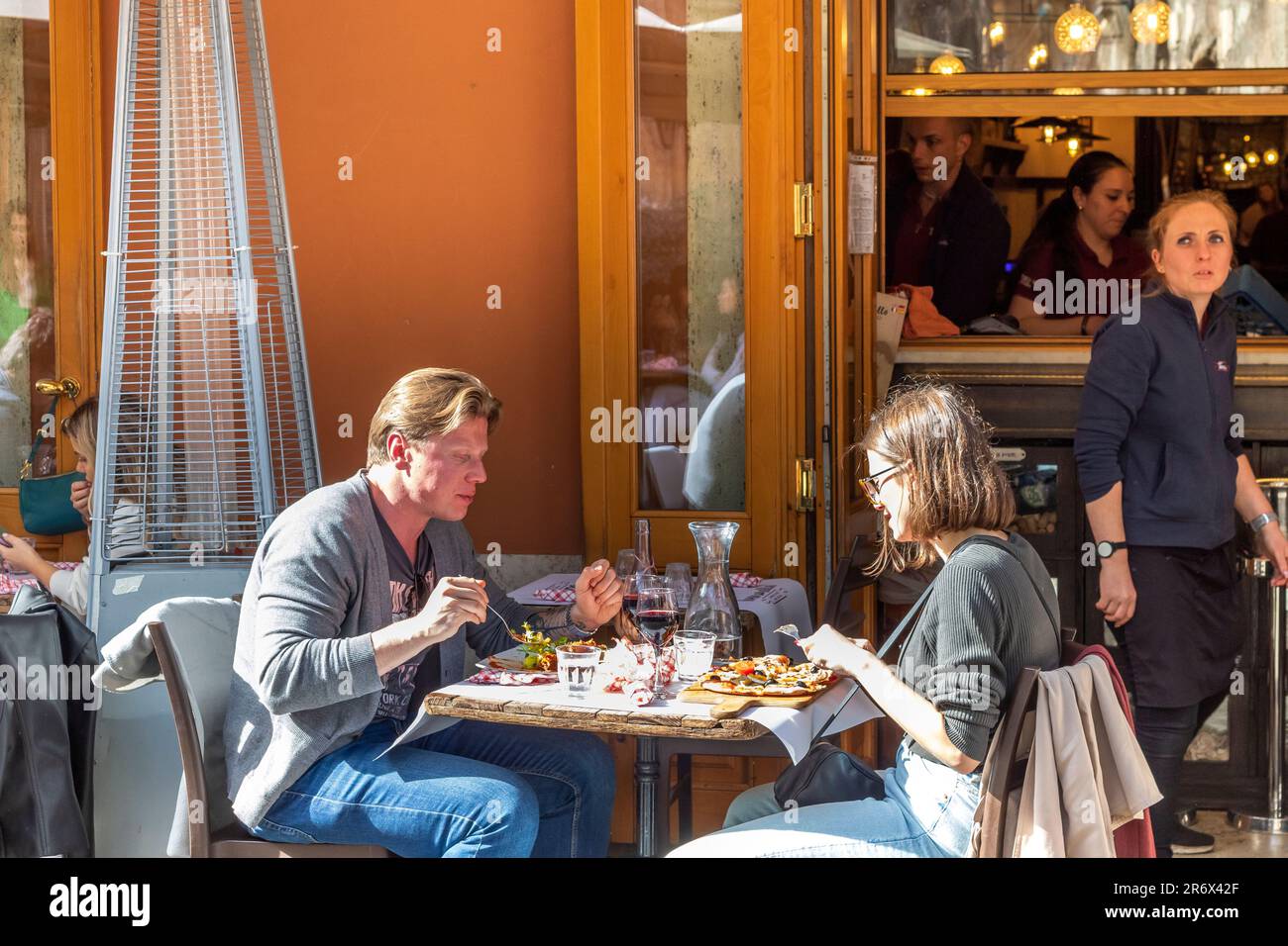 People Dining Outside