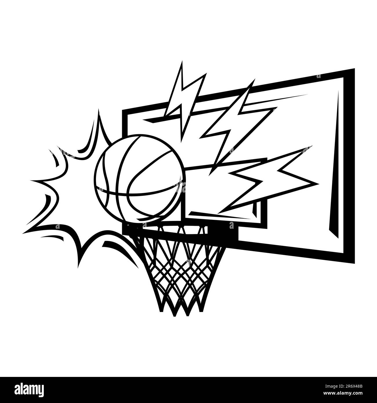 Emblem with basketball symbols. Sport club label or emblem Stock Vector ...