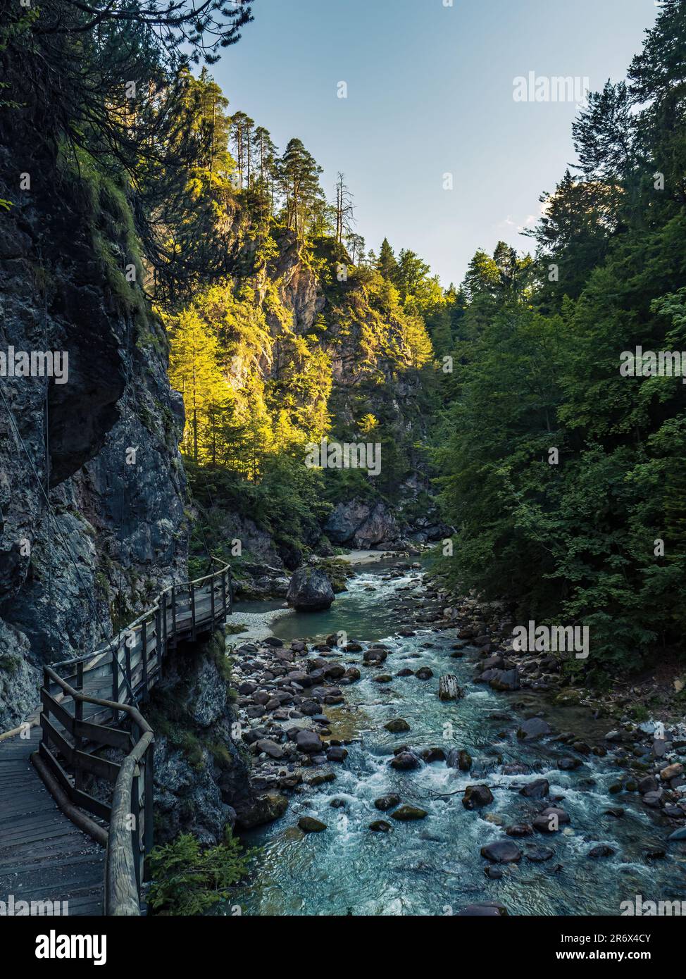 Mountain gorge Orrido Dello Slizza in Tarvisio, Italy, Friuli with ...