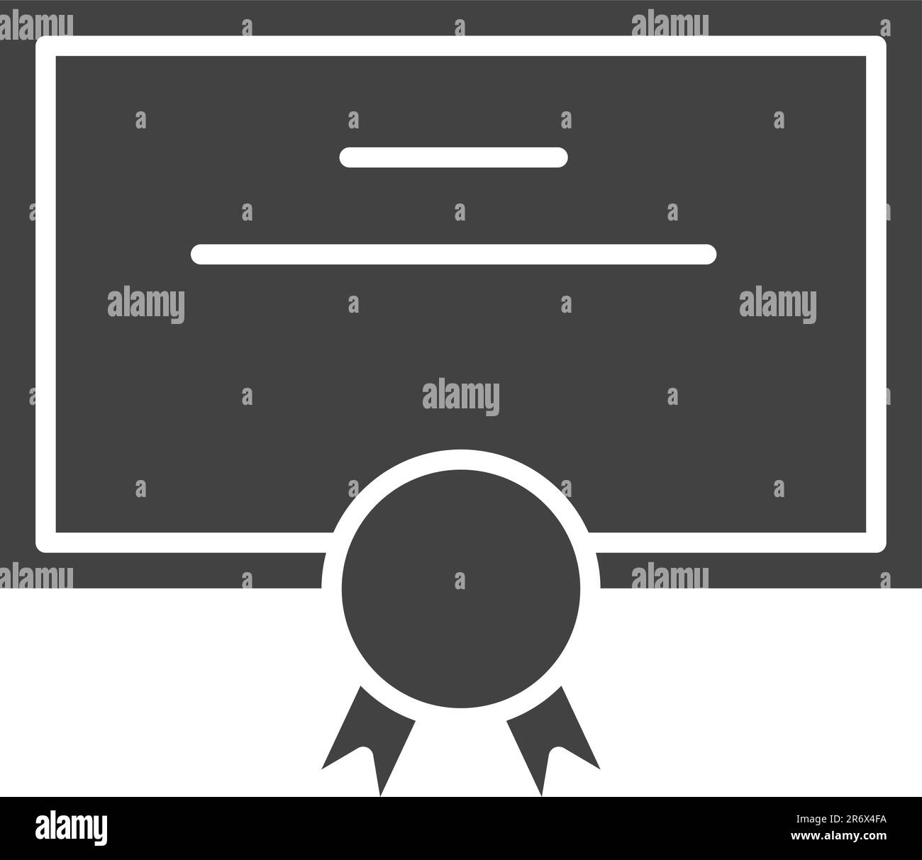 Certificate icon vector image Stock Vector Image & Art - Alamy