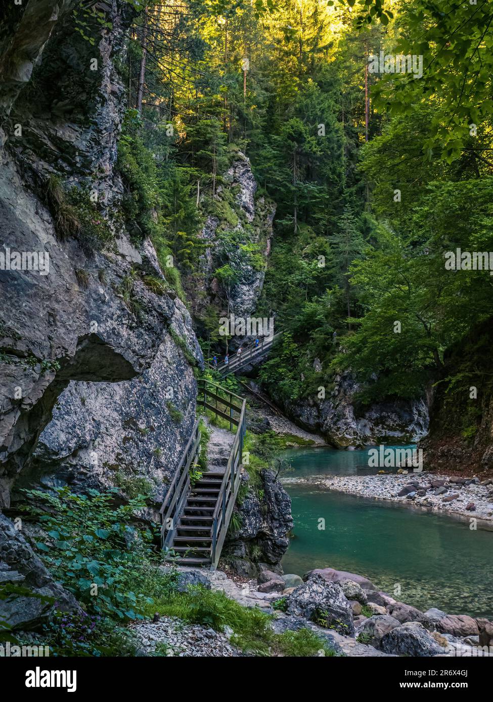 Mountain gorge Orrido Dello Slizza in Tarvisio, Italy, Friuli with ...