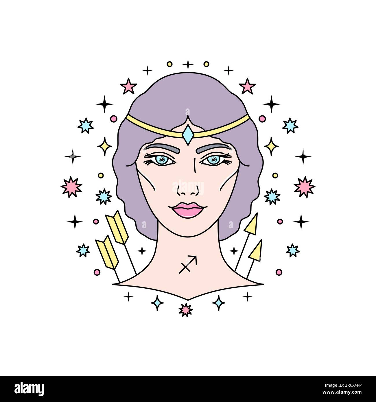 Sagittarius zodiac sign Stock Vector Image & Art - Alamy
