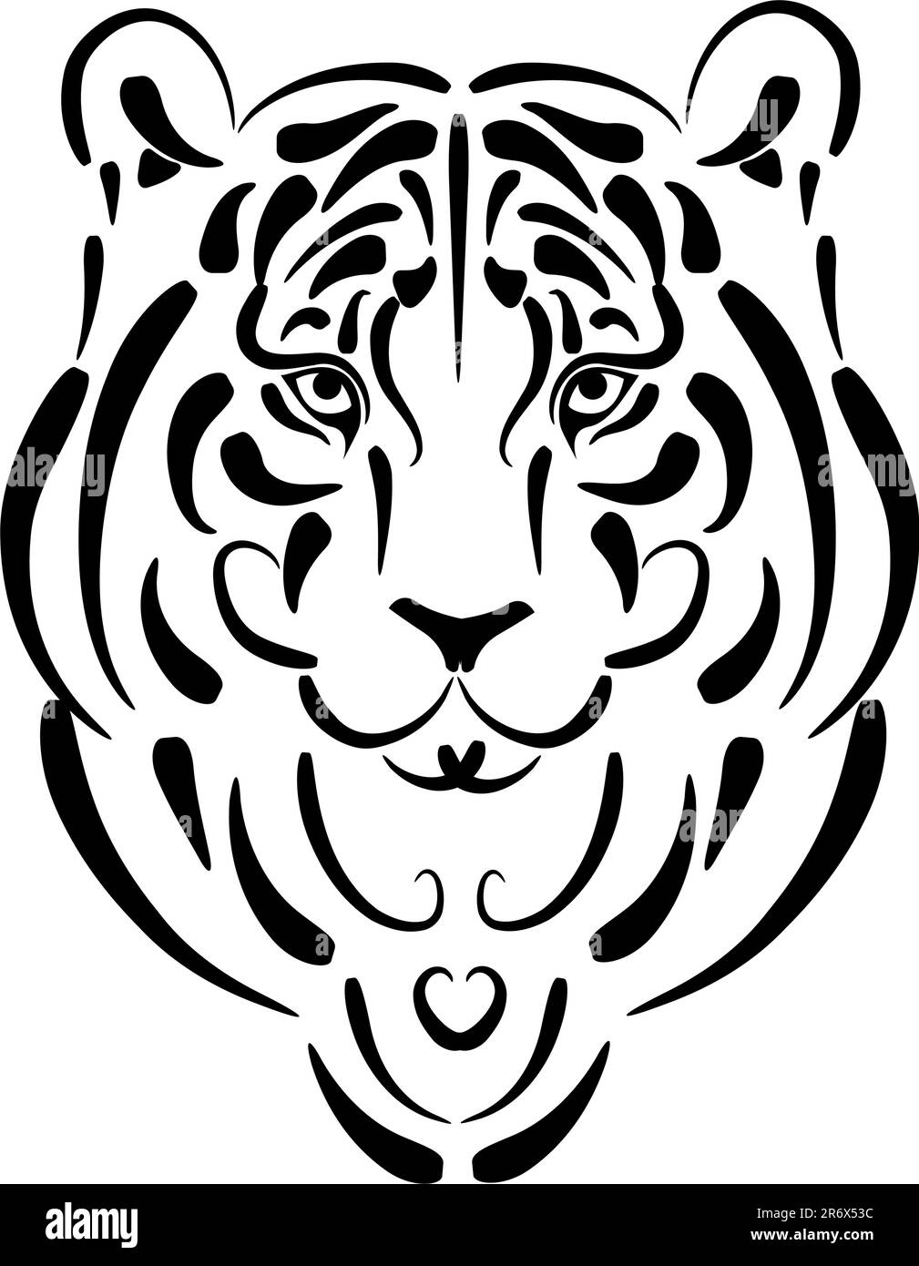 Tiger stylized graphic Stock Vector Image & Art - Alamy