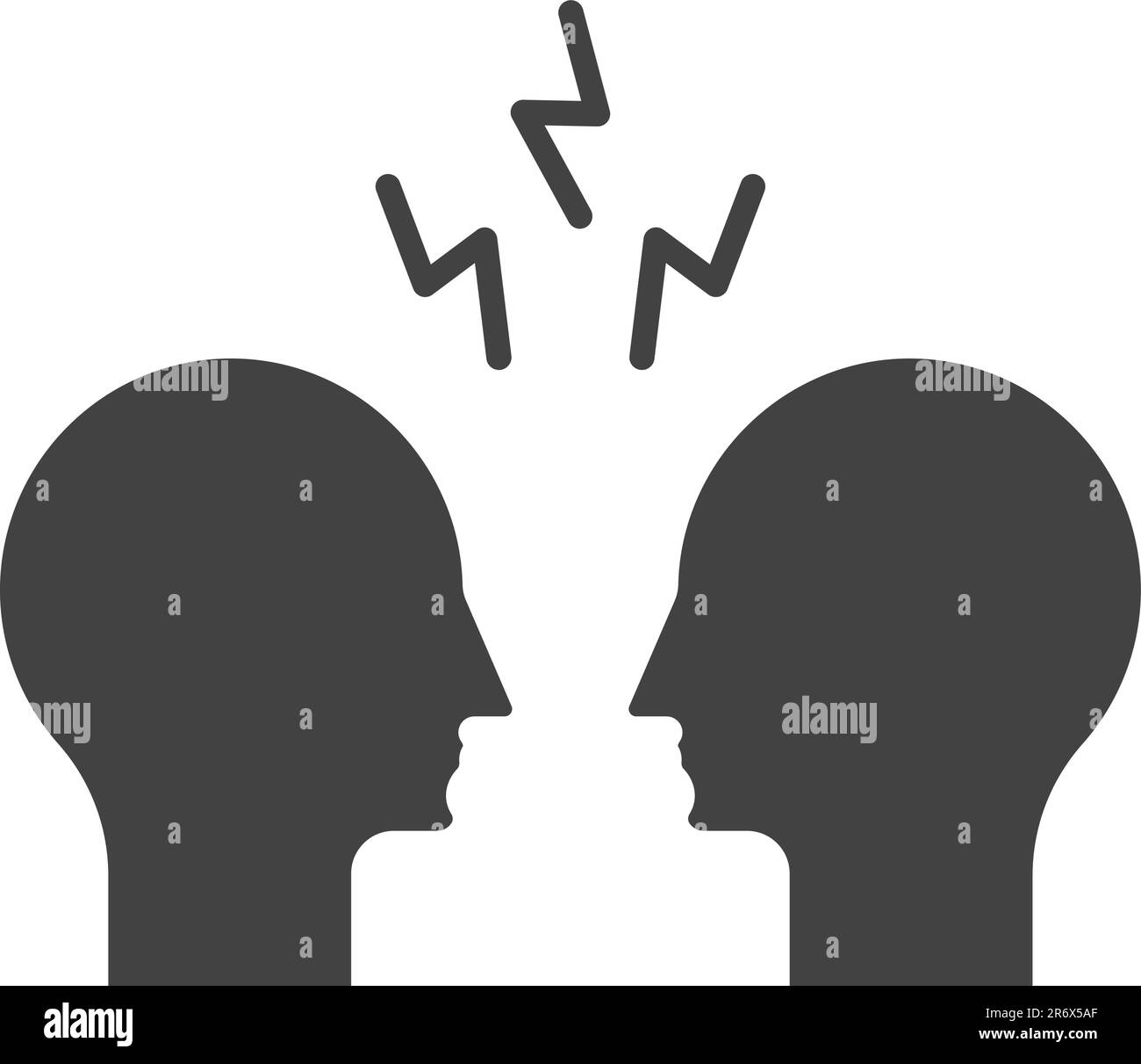 Conflict icon vector image Stock Vector Image & Art - Alamy