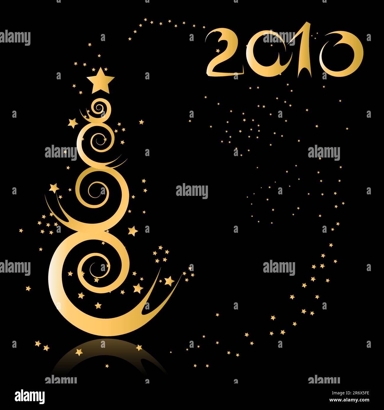 Christmas tree frame Stock Vector Image & Art - Alamy