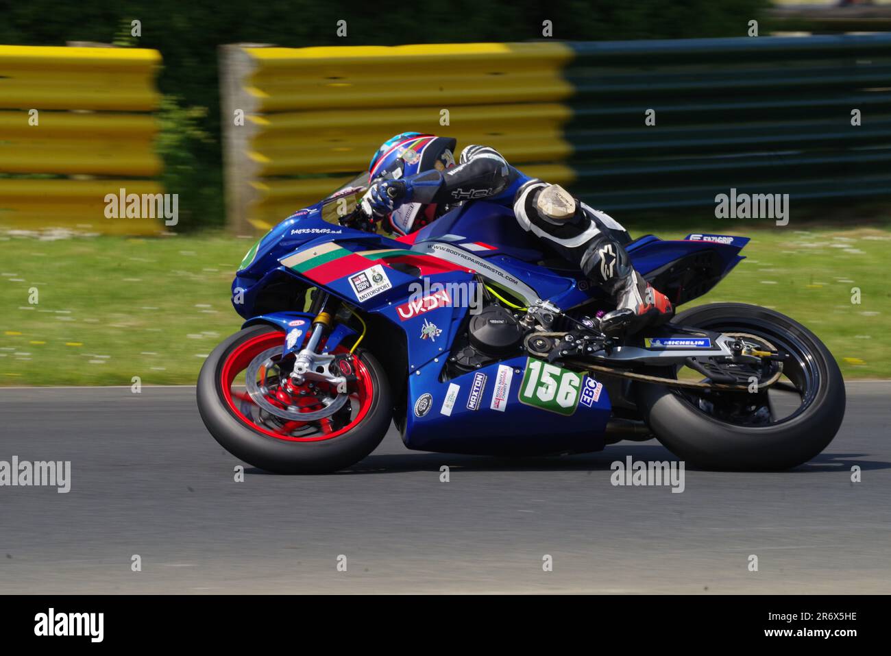 Croft Circuit, 10 June 2023. Brian Fuidge riding a Kawasaki 600 in a No ...