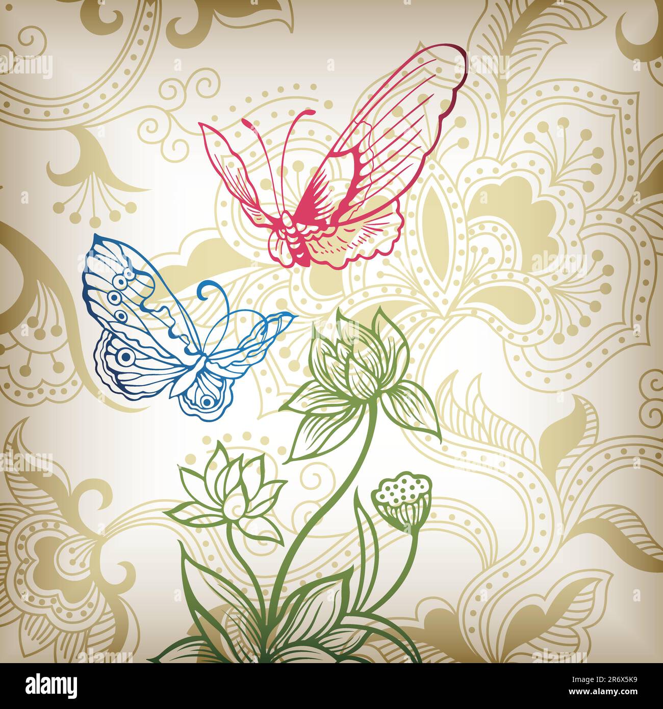 Butterfly computer image Stock Vector Images - Alamy