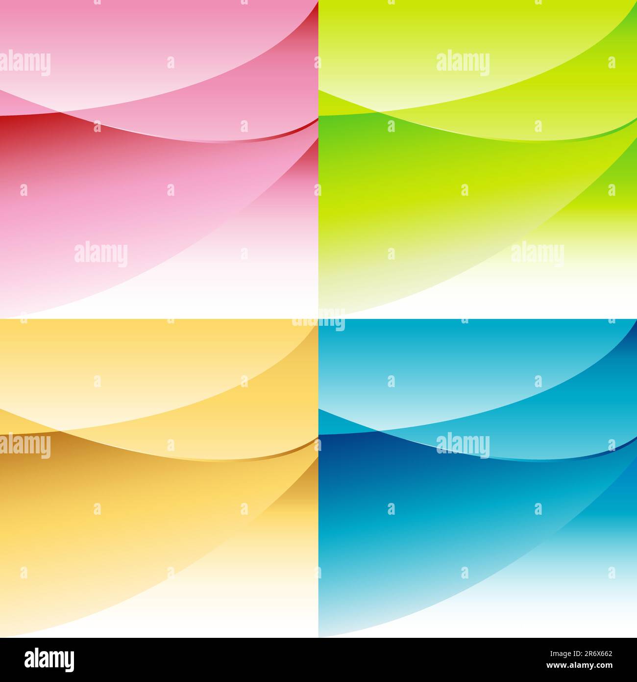 Abstract background set with curving overlapping shapes with room for ...
