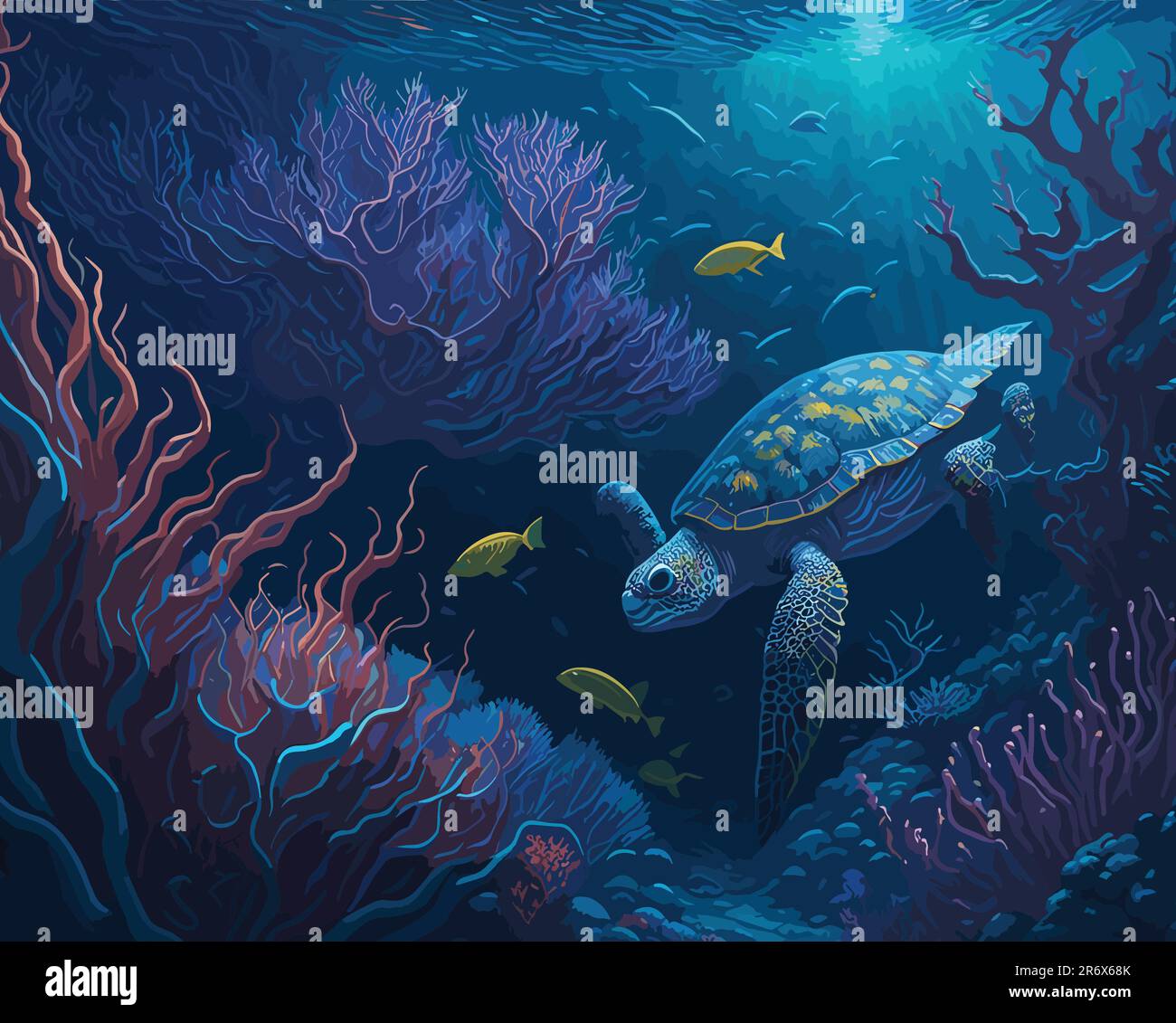Breathtaking aquatic view Stock Vector Images - Alamy