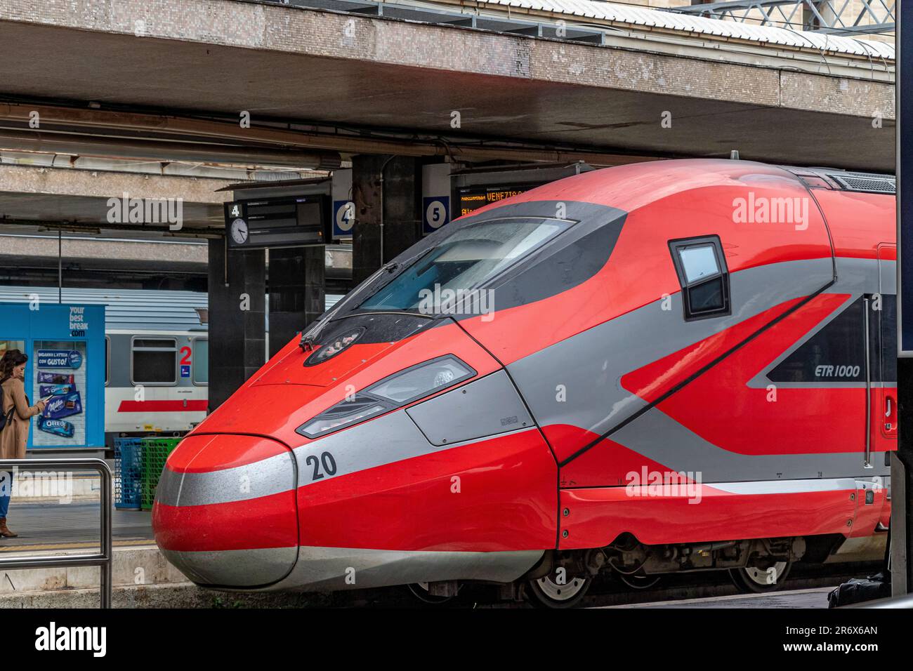 A Trenitalia Frecciarossa 1000 high speed train at Roma Termini,Rome ...