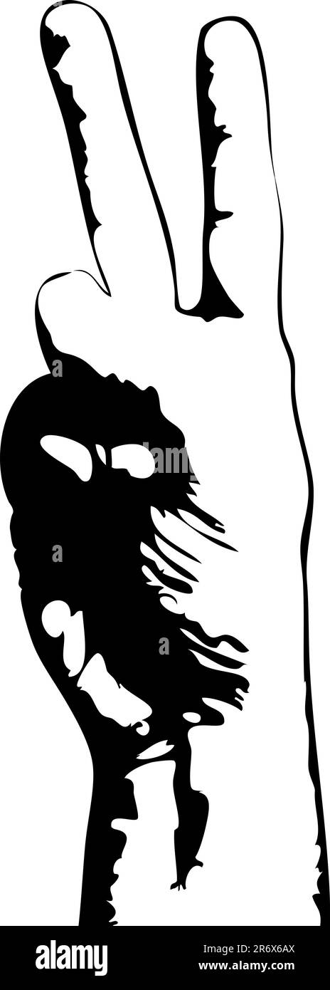 Hand peace sign hi-res stock photography and images - Alamy