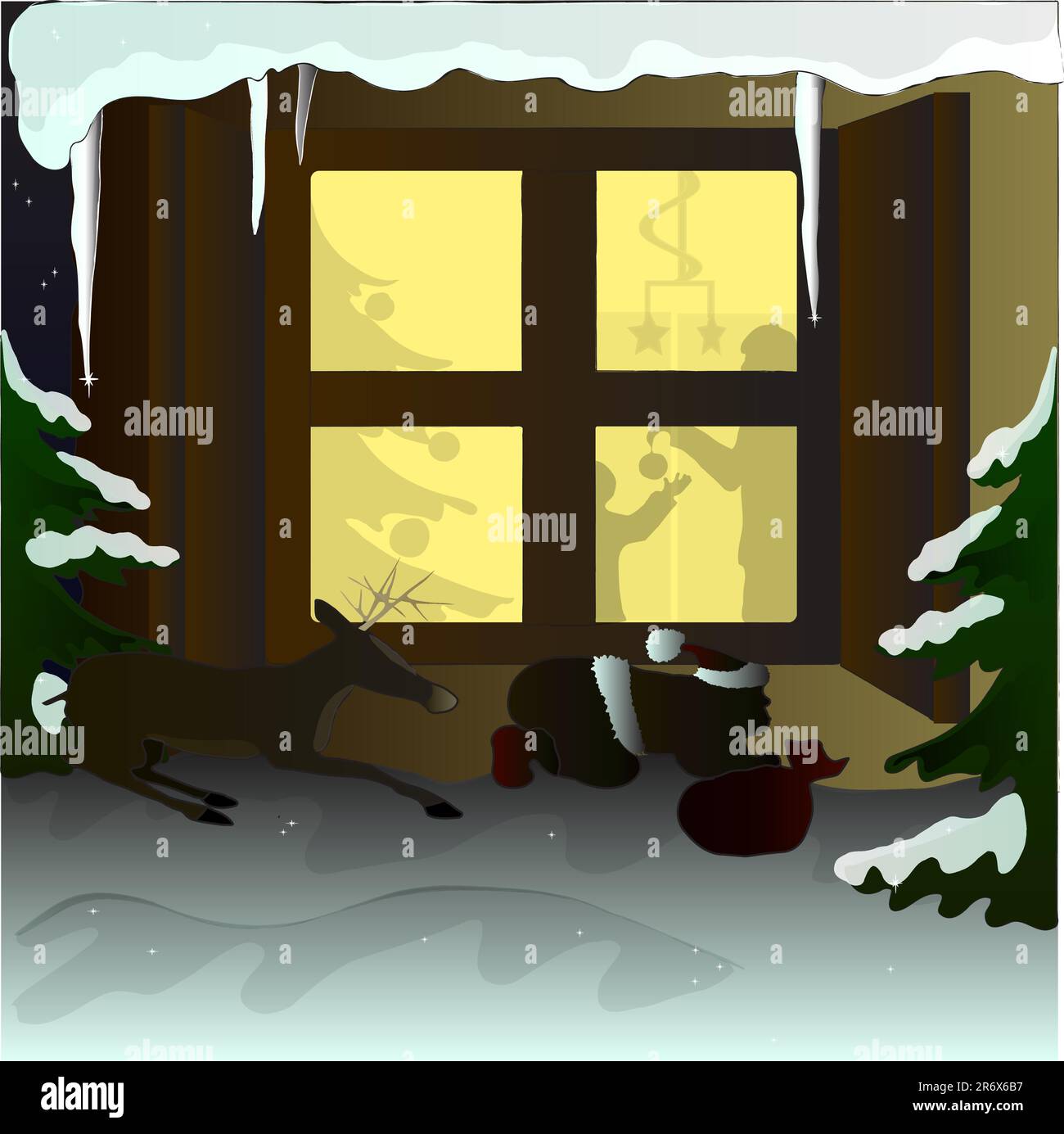 Windows and families Stock Vector Images - Alamy