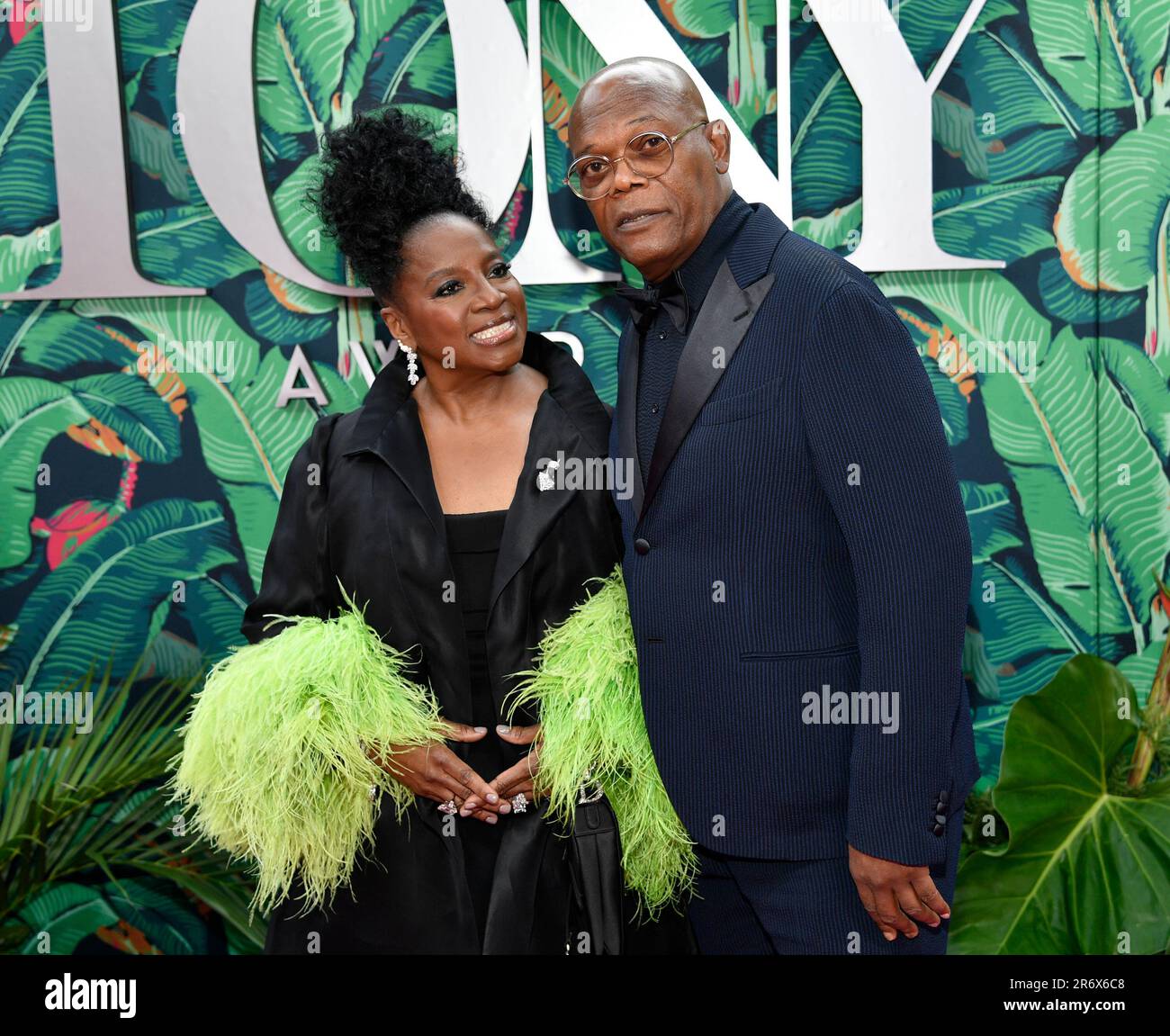 LaTanya Richardson Jackson, left, and Samuel L. Jackson arrives at the ...