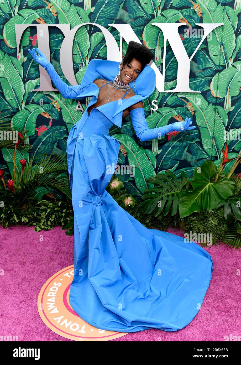 J Harrison Ghee arrives at the 76th annual Tony Awards on Sunday, June ...