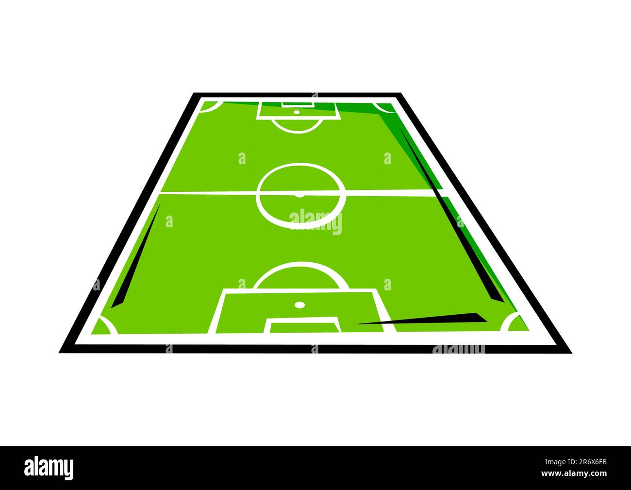 Soccer field illustration. Football club symbol. Sport object in ...