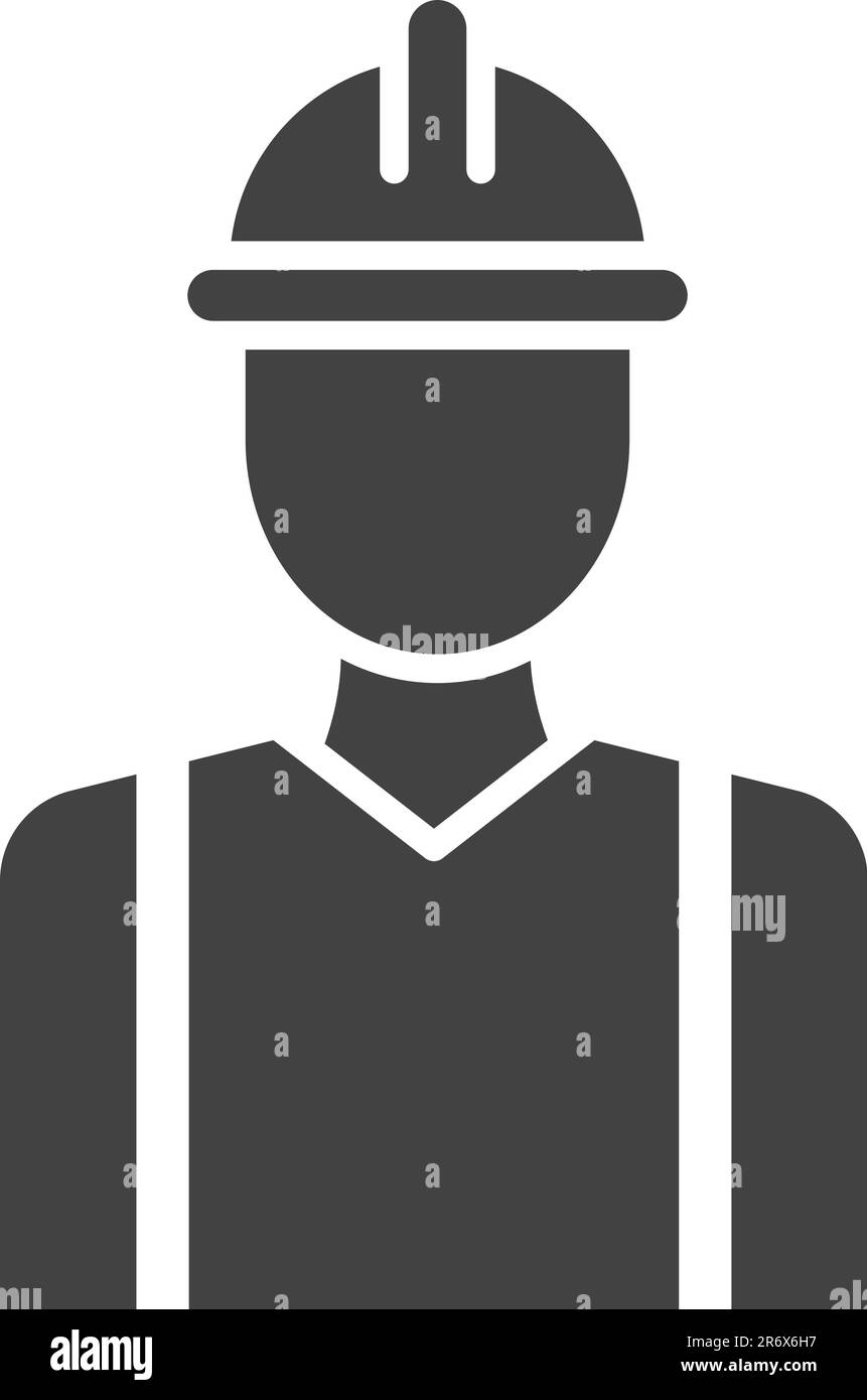 Builder icon vector image Stock Vector Image & Art - Alamy