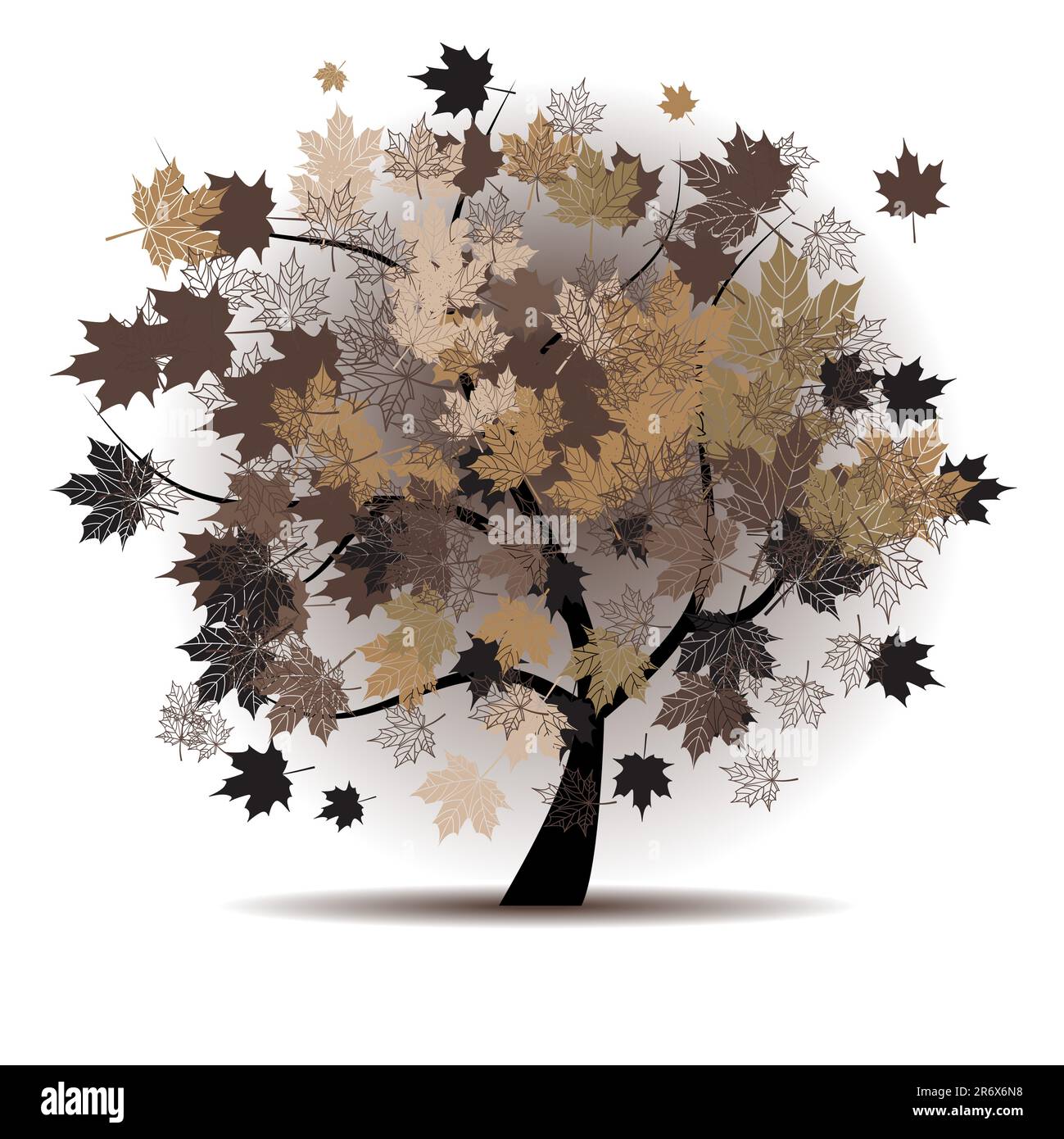 Fall autumn leaf environment Stock Vector Images - Alamy