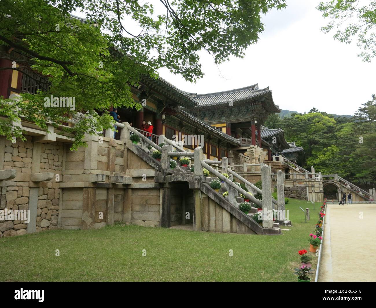 One of the stone staircases with Lotus Flower & Seven Treasures Bridges ...