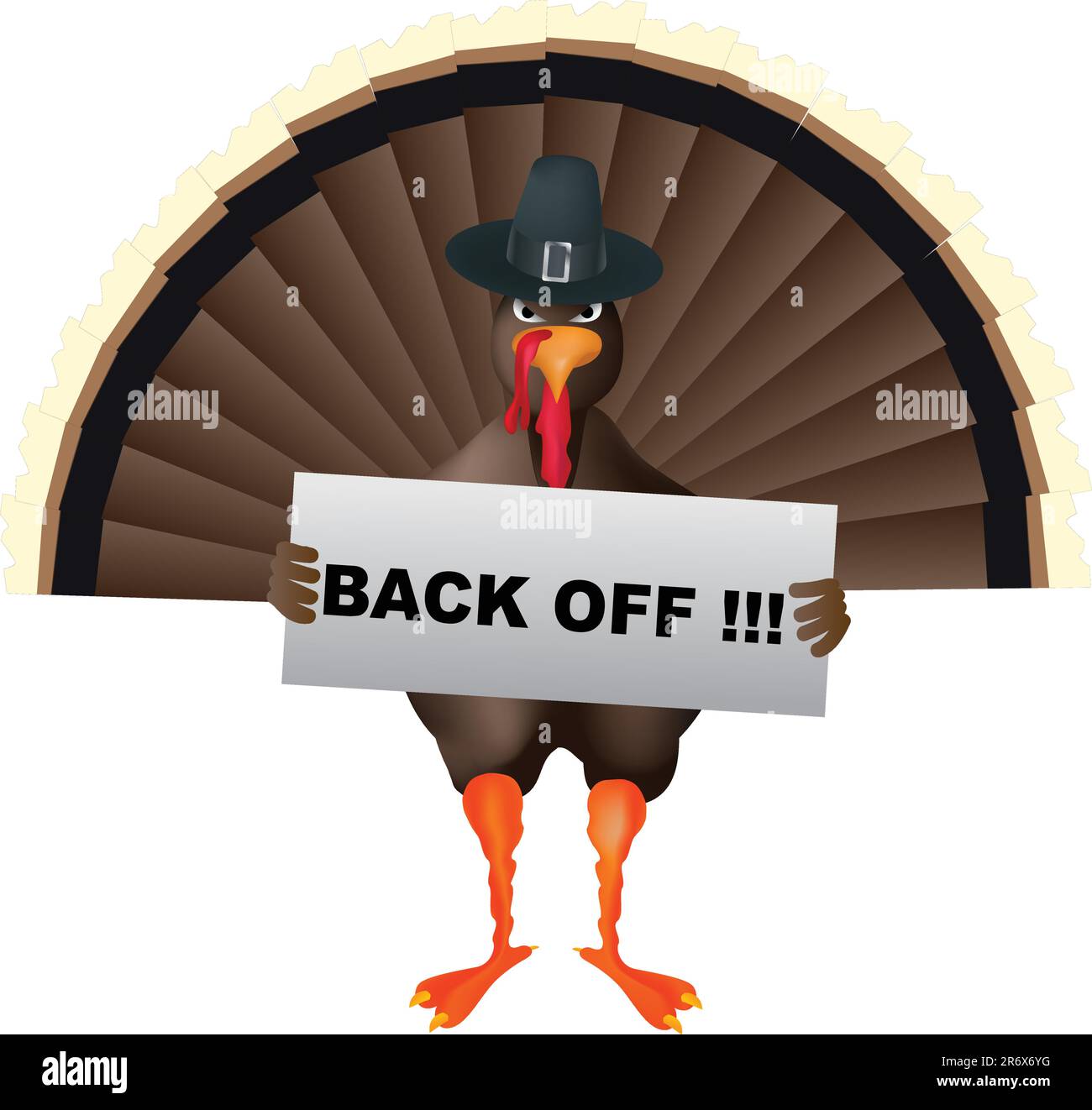 angry cartoon turkey with banner Stock Vector Image & Art - Alamy
