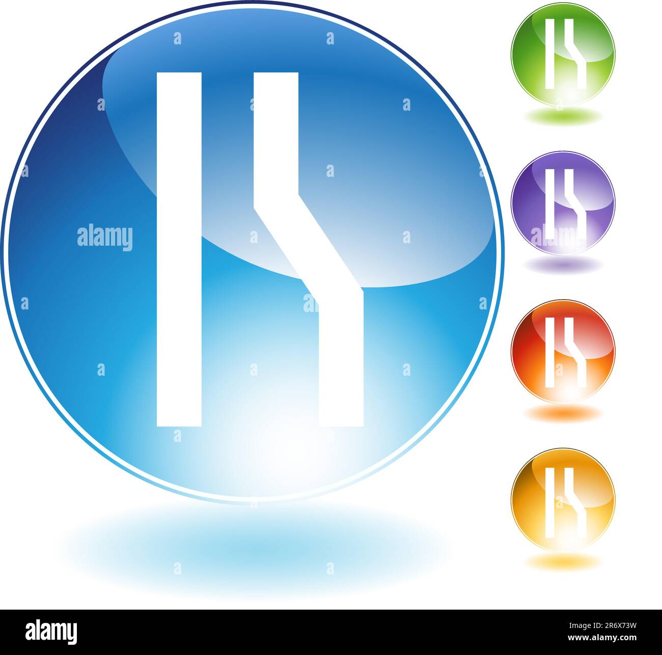 Merging lane crystal icon isolated on a white background Stock Vector ...