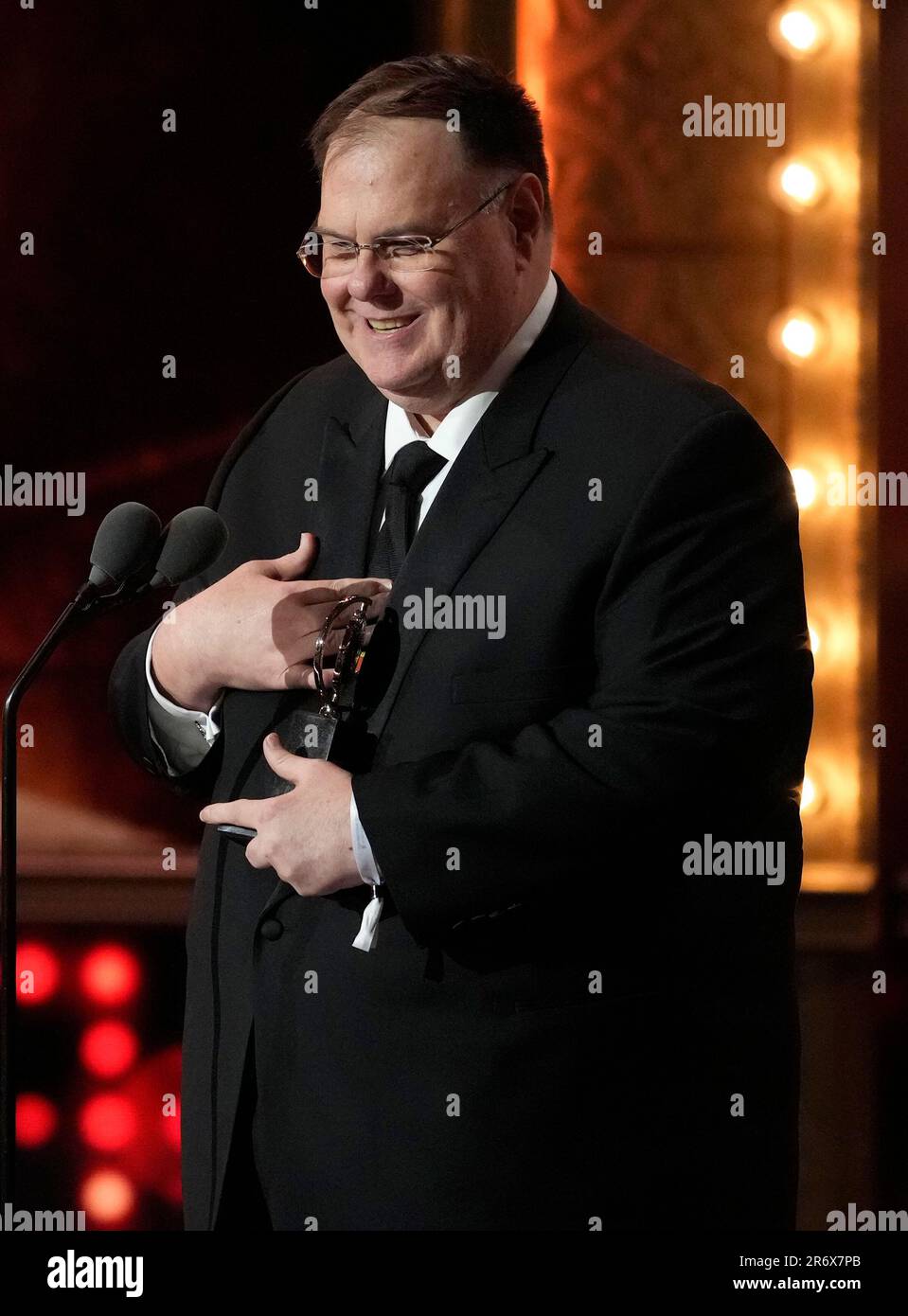 Gregg Barnes accepts the award for best costume design of a musical for ...