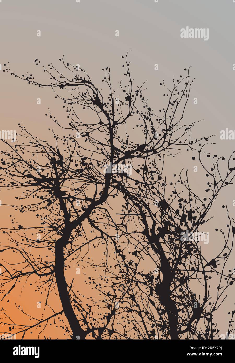 Abstract background with tree. Vector illustration Stock Vector Image ...