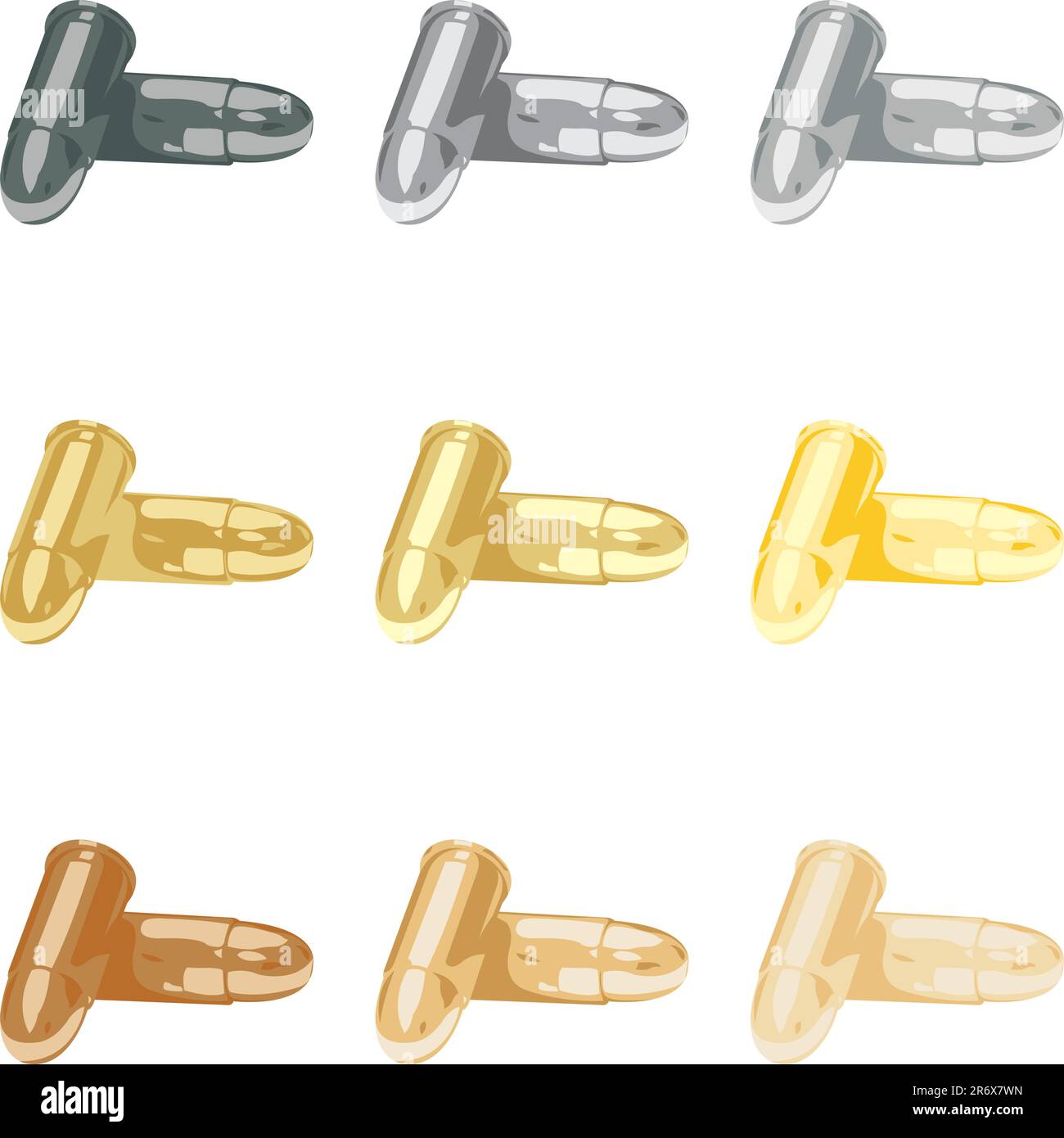 different colored bullets, vector illustration Stock Vector Image & Art ...