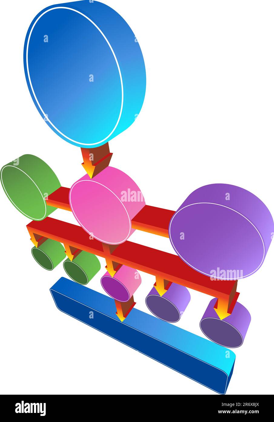 Business model work flow Cut Out Stock Images & Pictures - Alamy