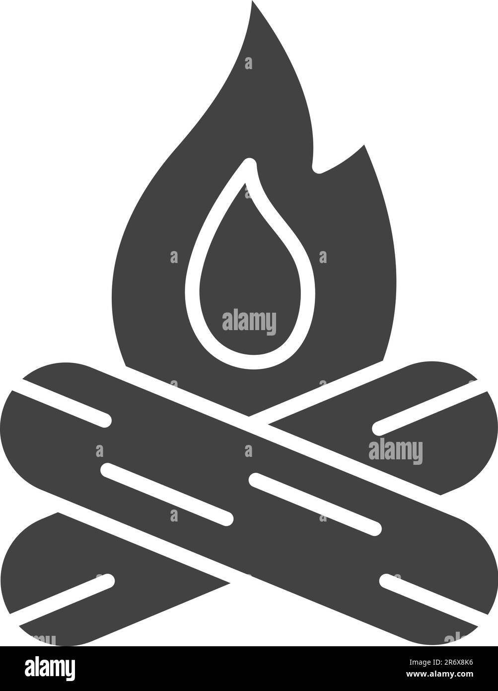 Bonfire icon vector image Stock Vector Image & Art - Alamy