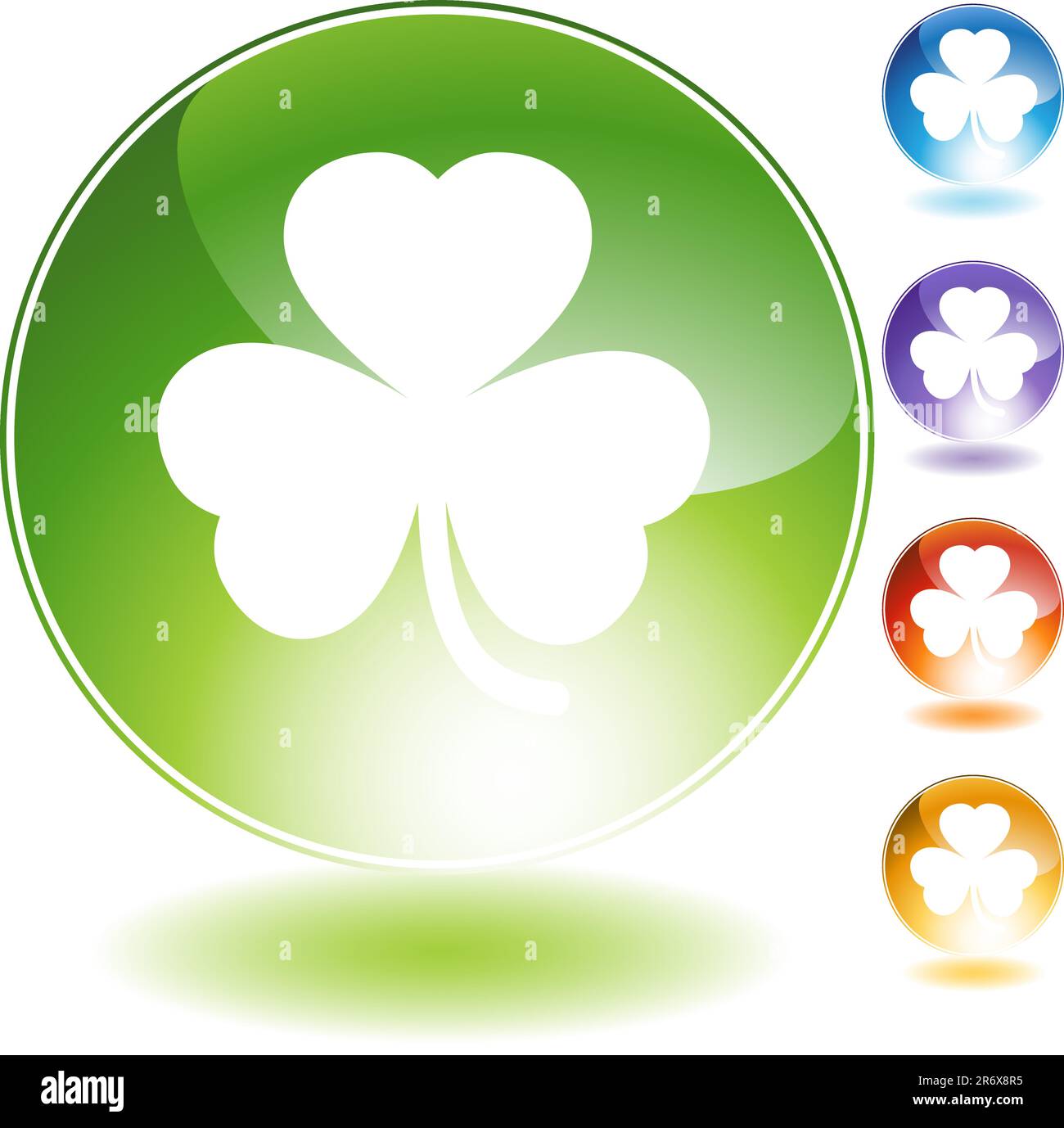 5 leaf clover Cut Out Stock Images & Pictures - Alamy
