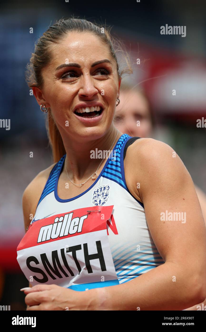 Ali SMITH (Great Britain) after competing in the Women's T35-38 100m ...
