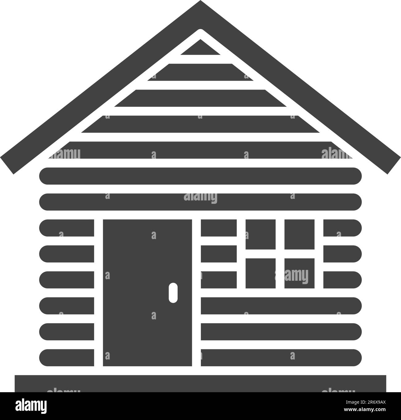 Cabin icon vector image Stock Vector Image & Art - Alamy