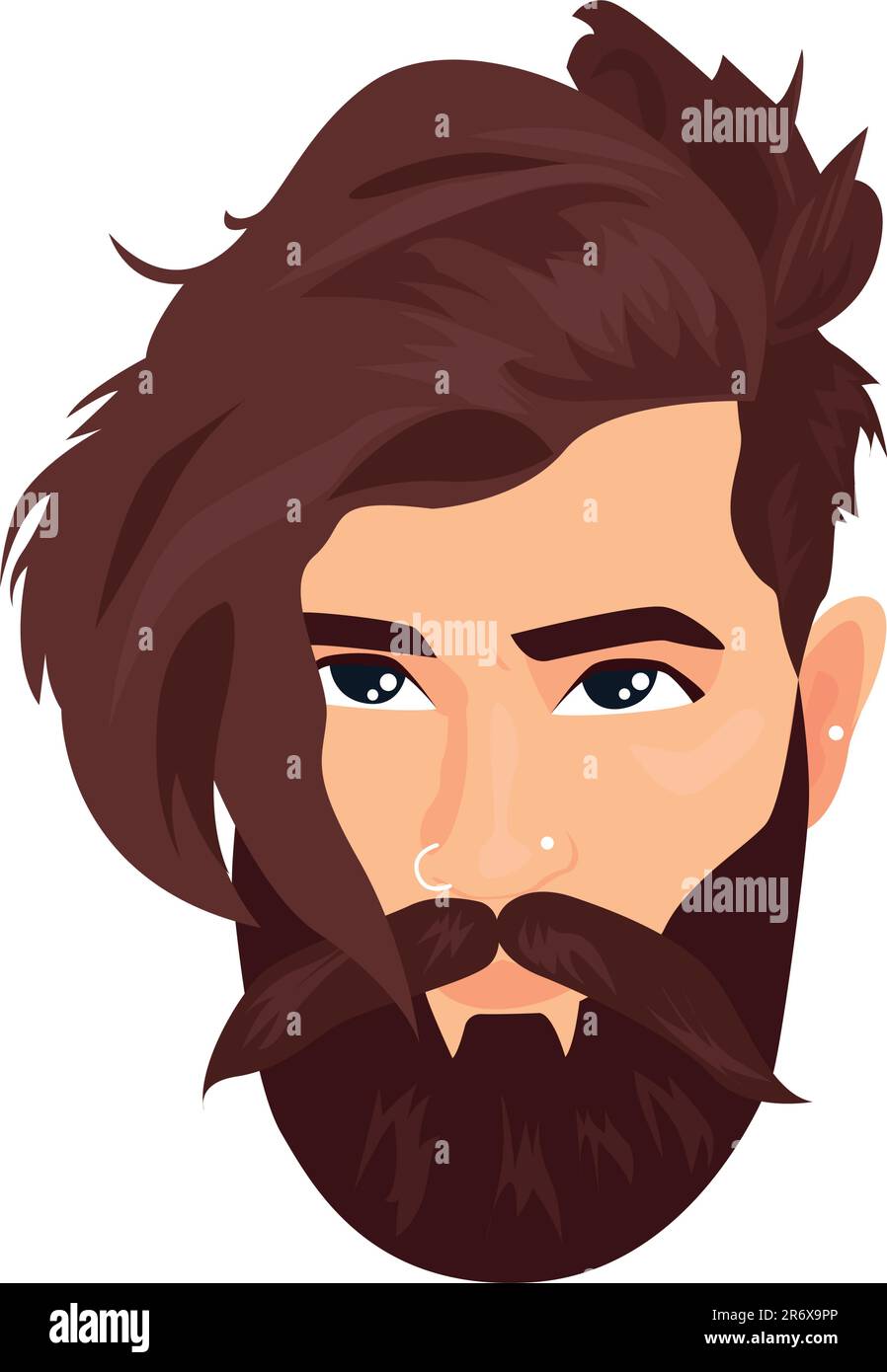 Trendy Male Appearance icon. Colored vector element from beards ...