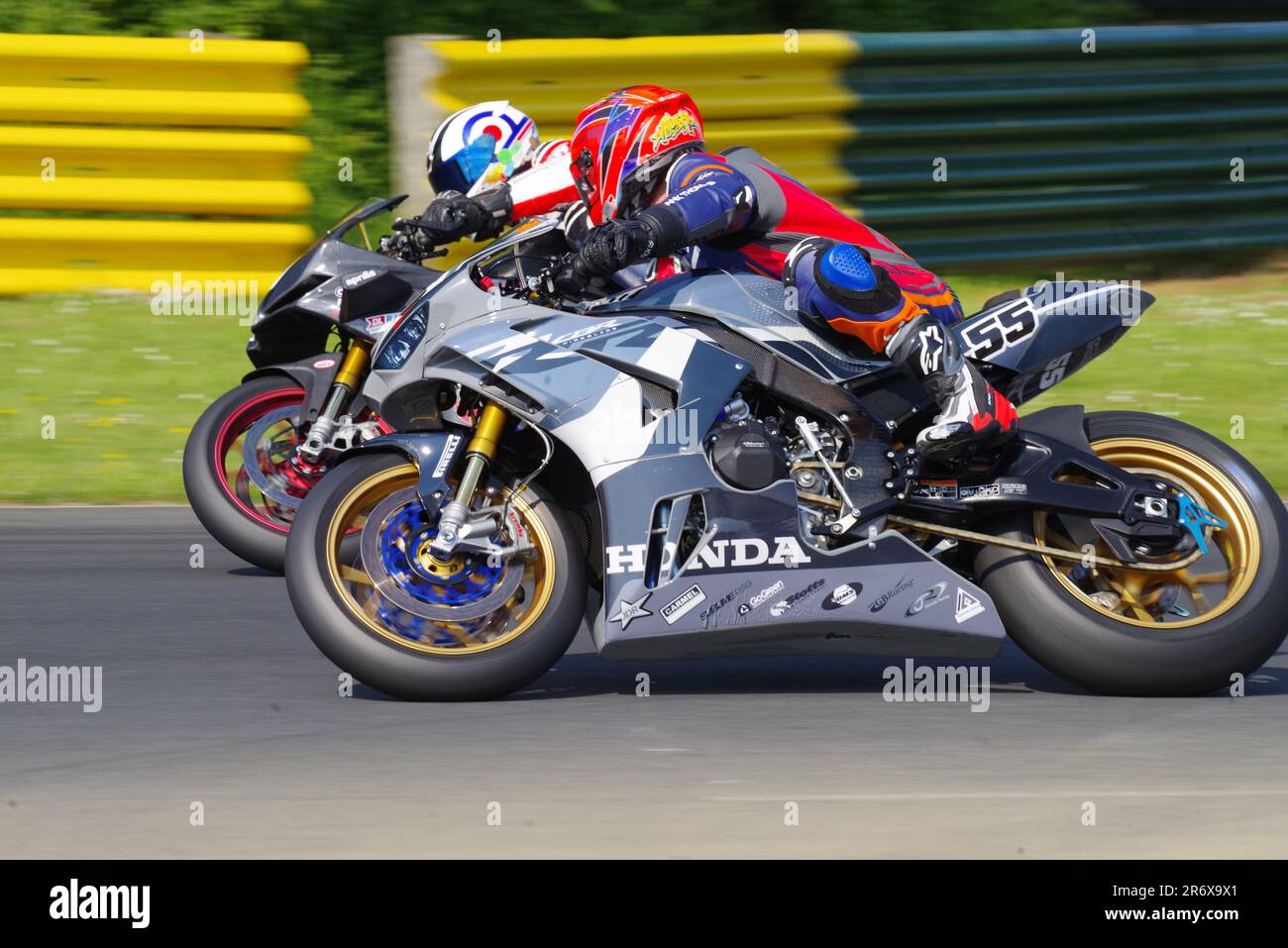 Croft Circuit, 10 June 2023. Ash Beech riding a Honda 1000 in a Pirelli ...
