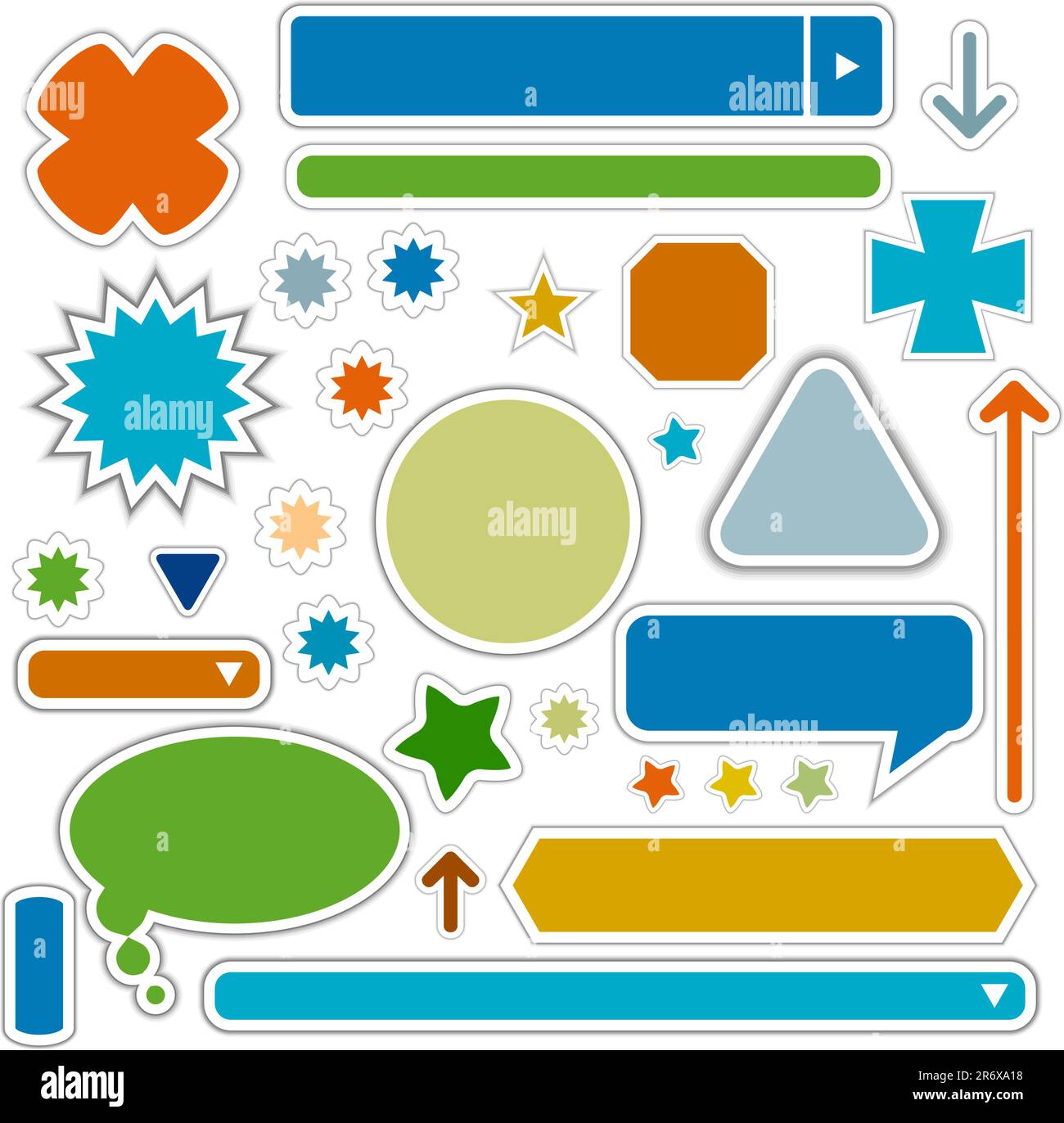 Set of multiple web labels and icons Stock Vector Image & Art - Alamy