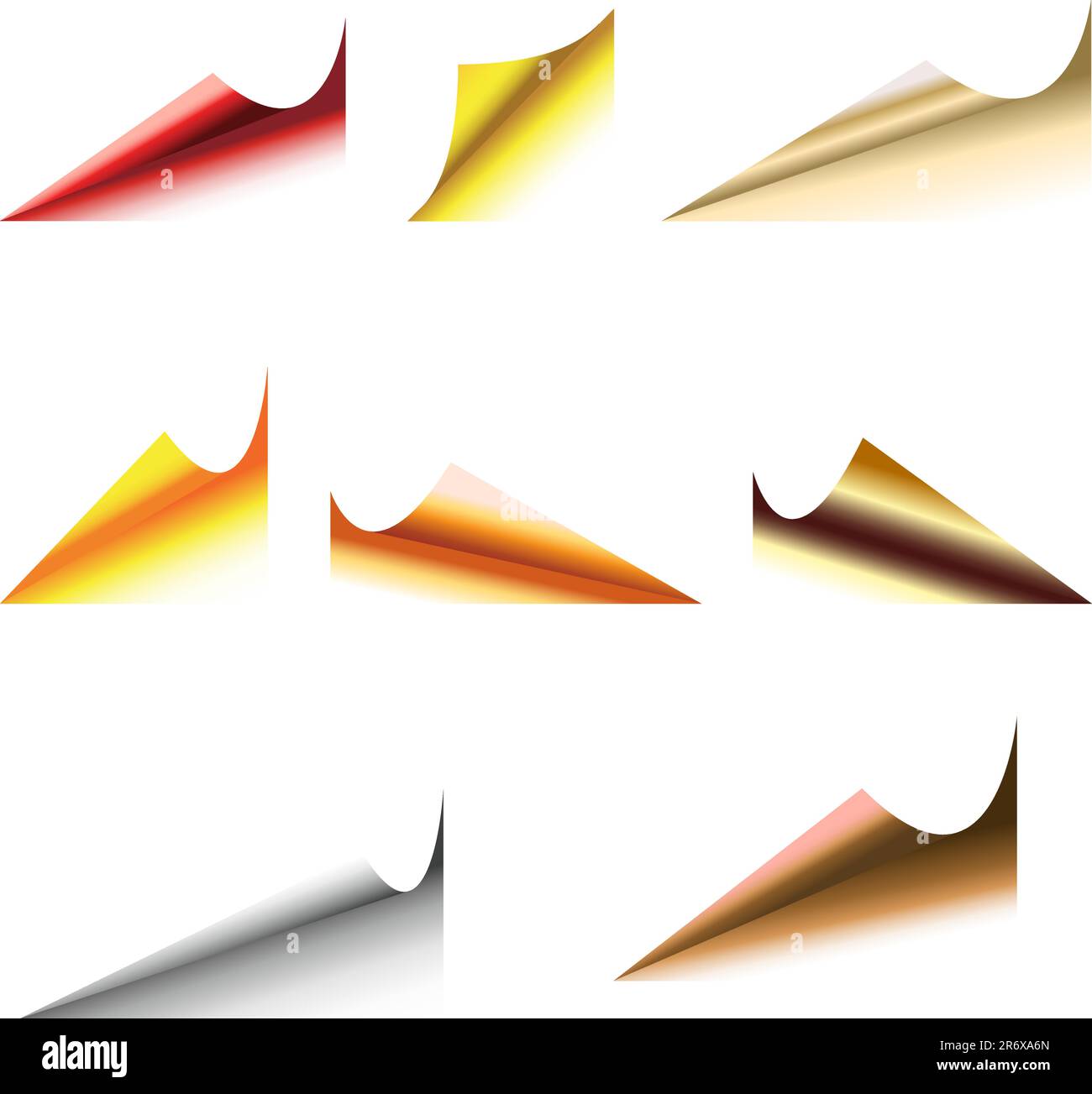 Vector of page corners Stock Vector Image & Art - Alamy