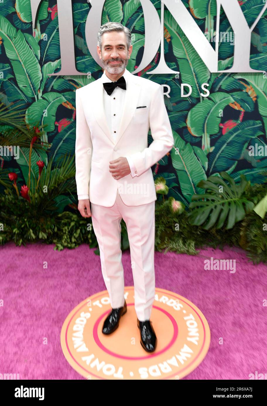 Kevin Del Aguila arrives at the 76th annual Tony Awards on Sunday, June 11, 2023, at the United ...