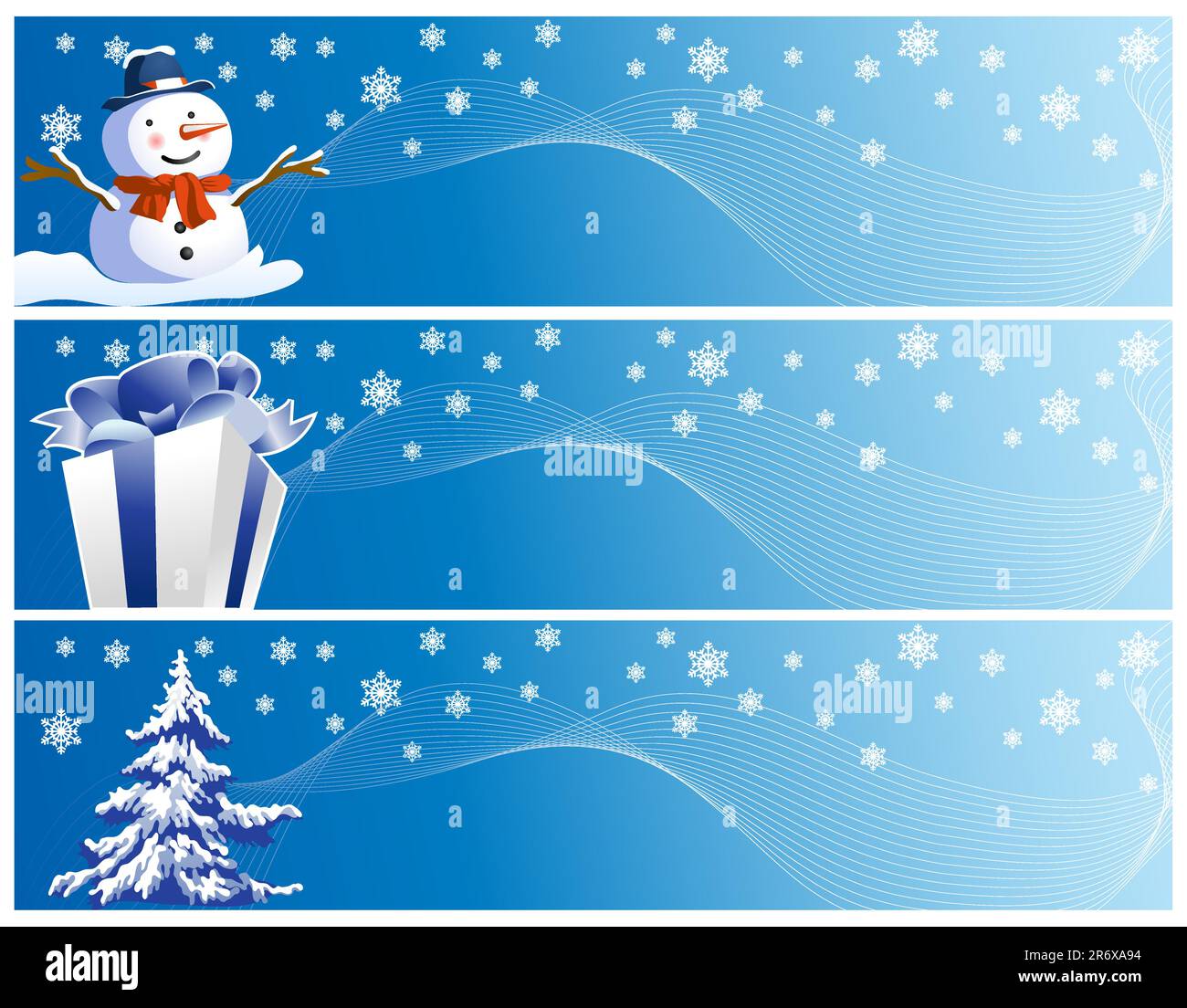 Christmas poster design snowman Cut Out Stock Images & Pictures - Alamy