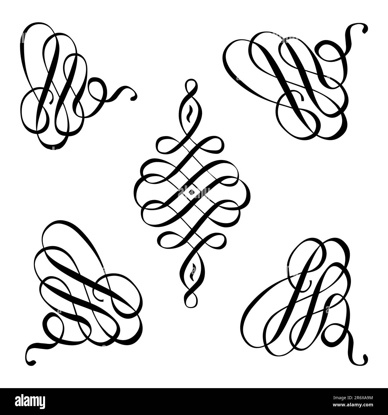 Curl decoration Stock Vector Images - Alamy