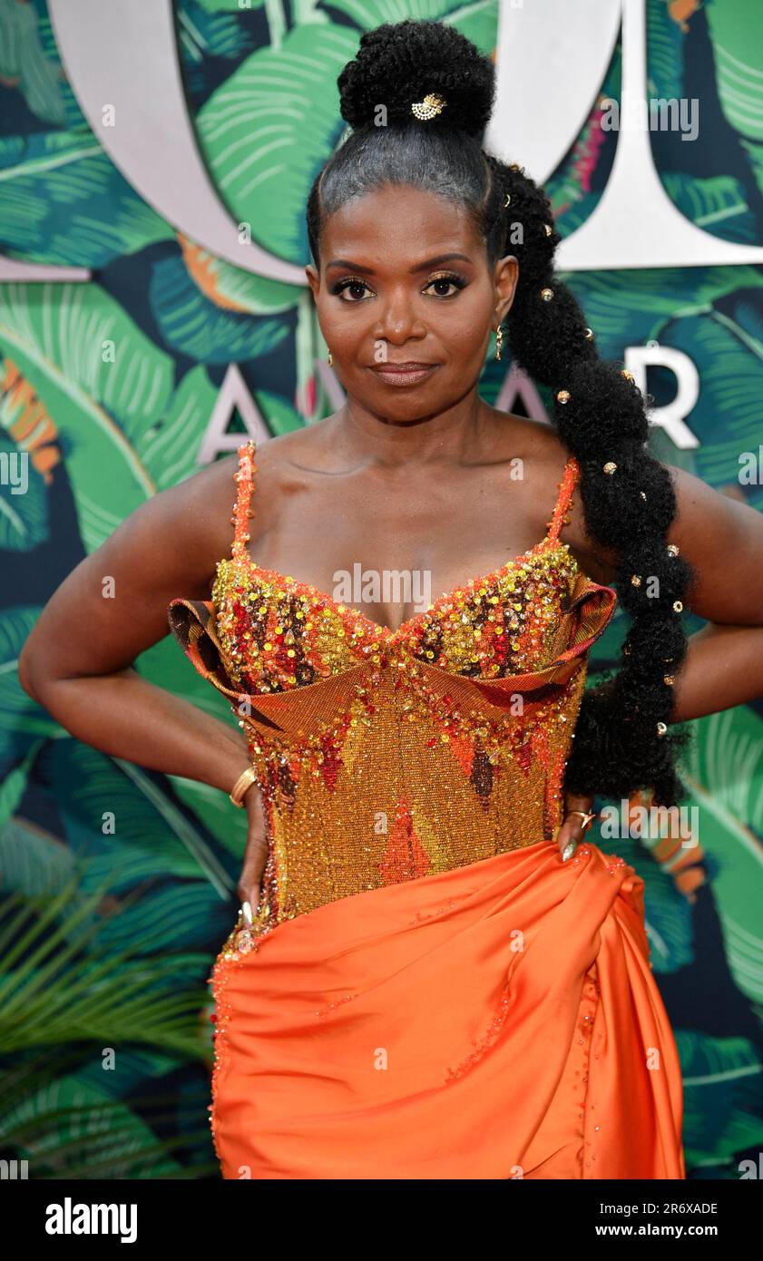 LaChanze arrives at the 76th annual Tony Awards on Sunday, June 11 ...