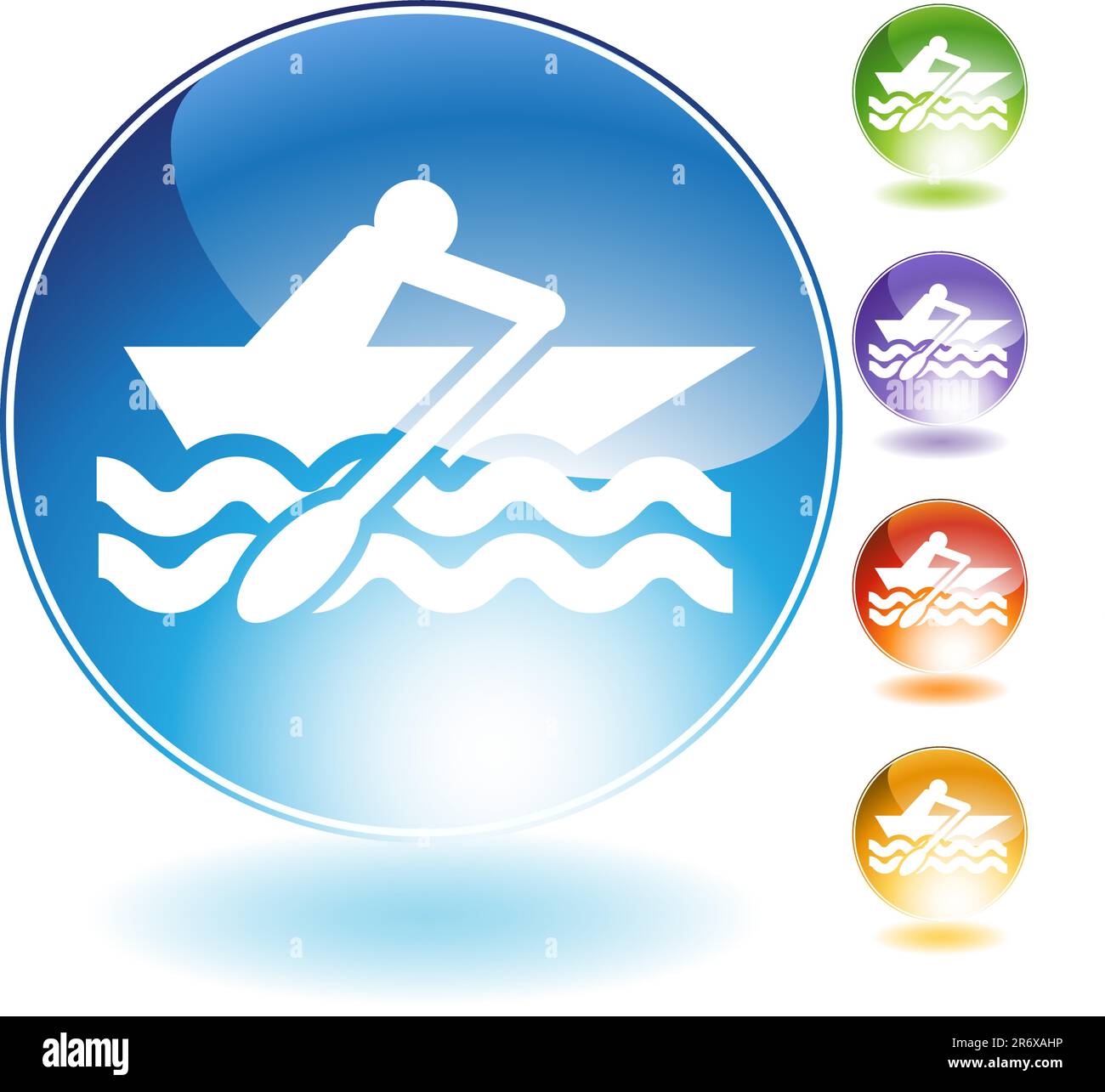 White rowboat Stock Vector Images - Alamy