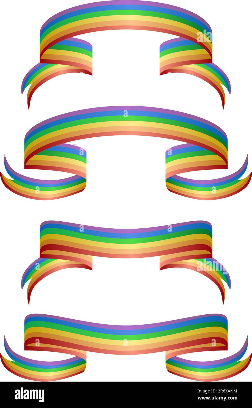 Rainbow illustration set hi-res stock photography and images - Alamy
