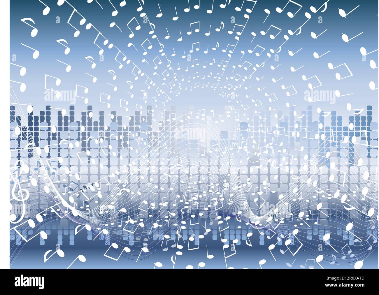 Illustration of Music retro background with equalizer Stock Vector ...