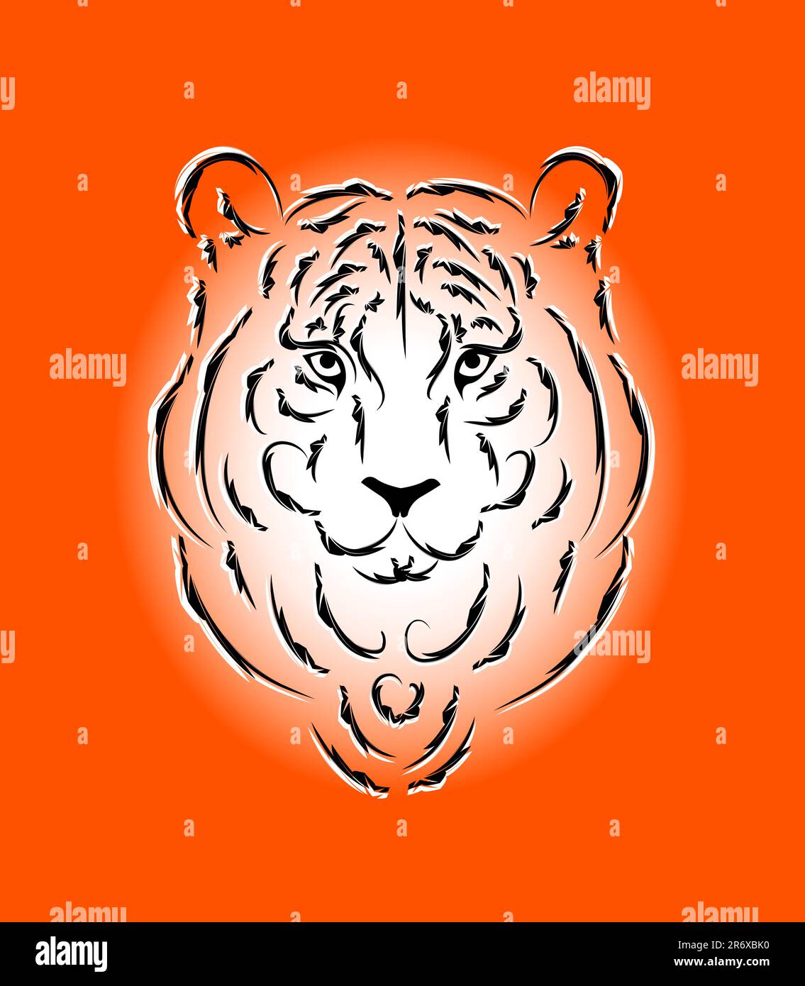 Tiger stylized graphic Stock Vector Image & Art - Alamy
