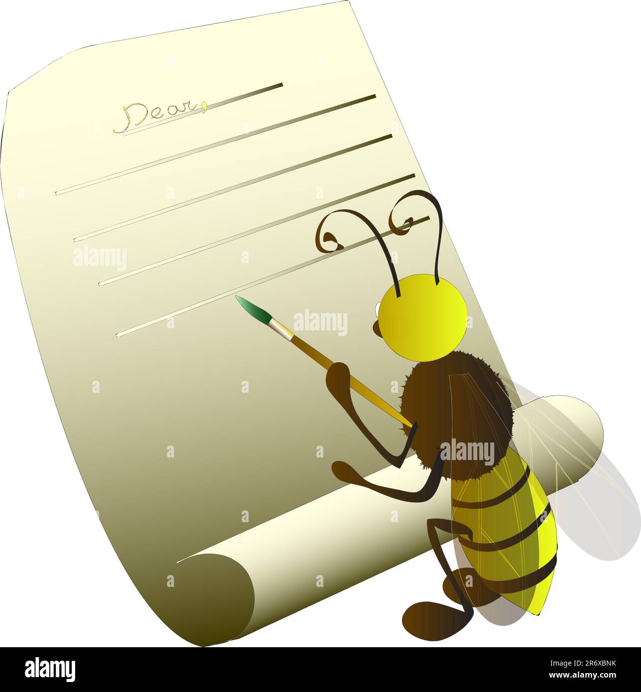 Bee started to write a letter to someone very close, you can continue ...
