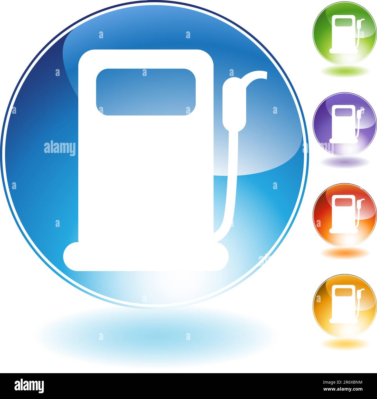 Gas pump crystal isolated on a white background Stock Vector Image ...