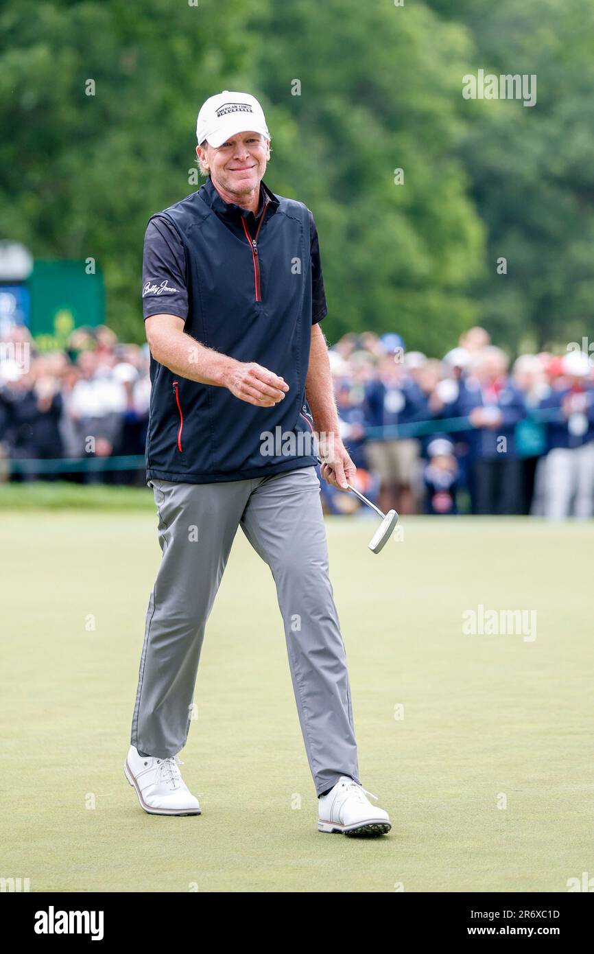MADISON, WI - JUNE 11: Steve Stricker from Madison, WI is all smiles ...