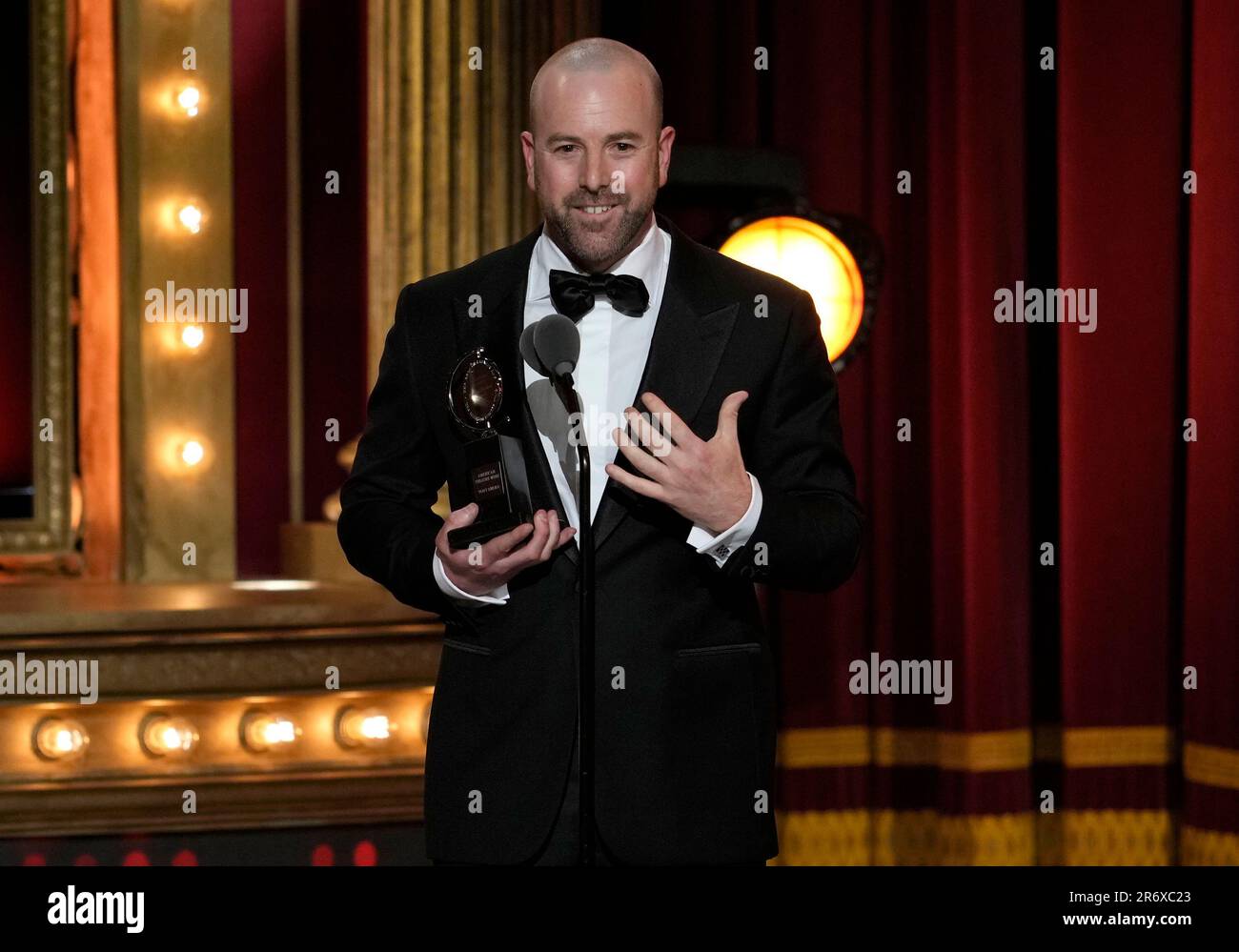 Danny Feldman, artistic director of The Pasadena Playhouse, accepts the ...
