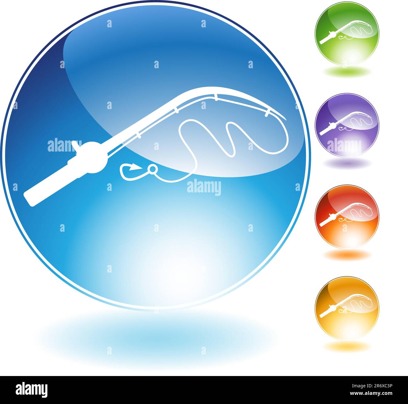 Fishing pole icon hi-res stock photography and images - Alamy