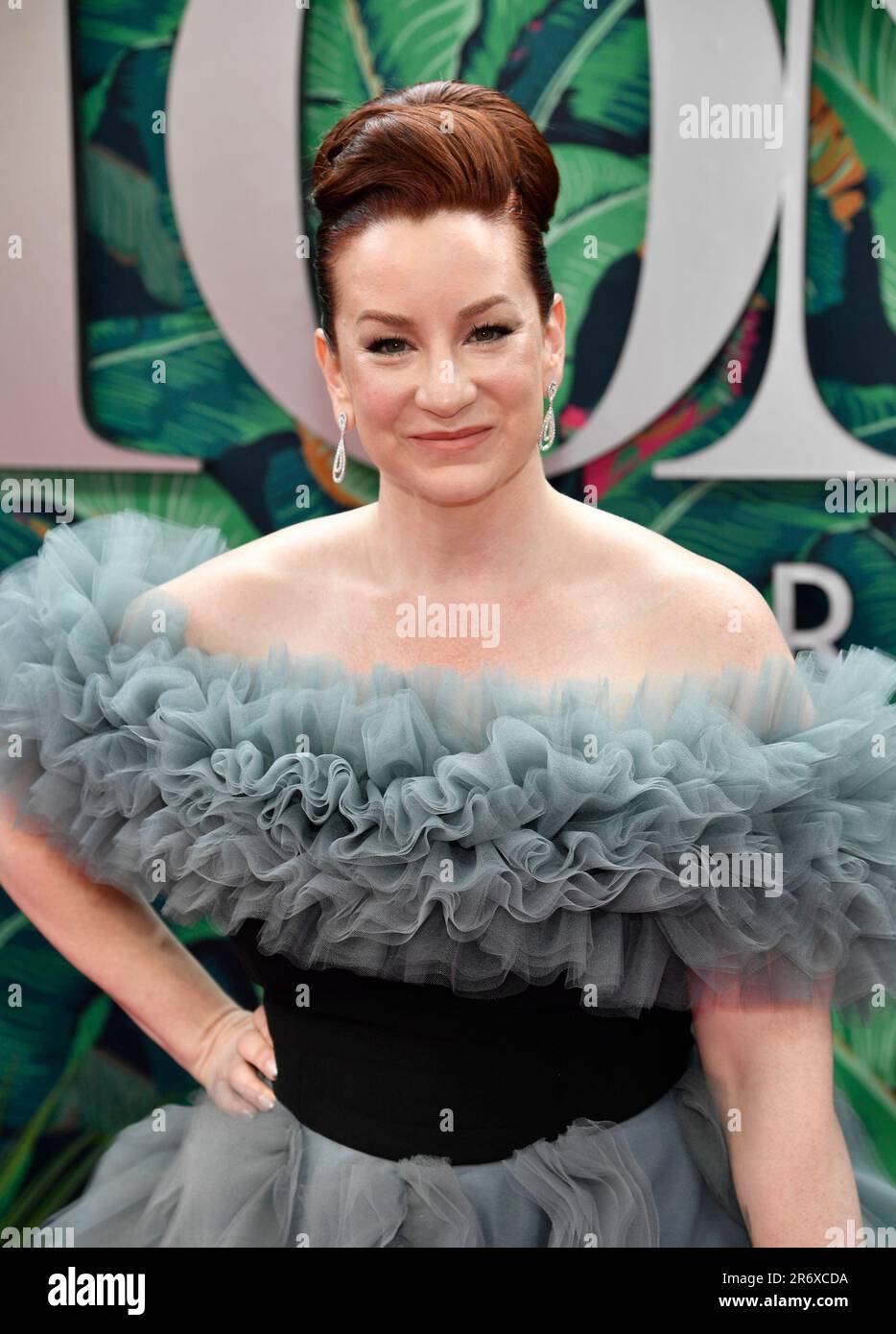 Katy Sullivan arrives at the 76th annual Tony Awards on Sunday, June 11 ...